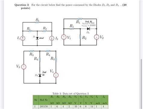 solved question 3 for the circuit below find the power