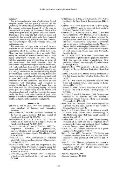Depositional Environments Facies Pattern And Marine Plants