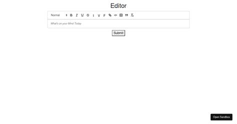 Editor Codesandbox