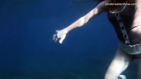 Swimming Gracefully Naked Underwater