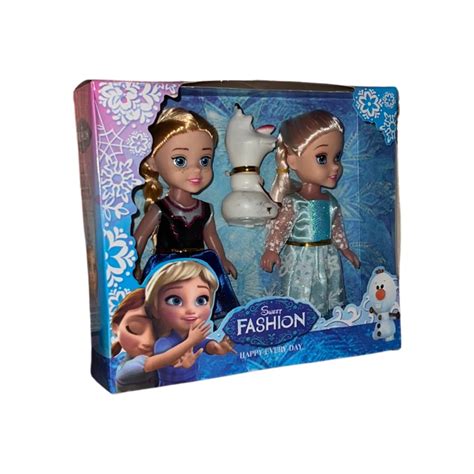 Комплект от 2 кукли Анна Елза и Олаф Замръзналото кралство 15 см 3