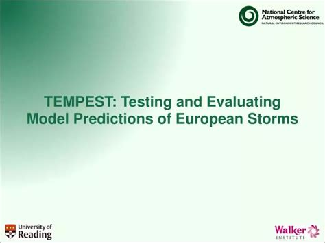 Ppt Tempest Testing And Evaluating Model Predictions Of European