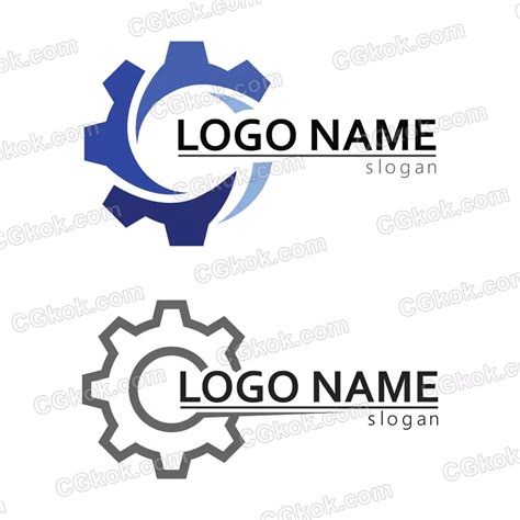 دانلود 2 لوگو چرخ دنده دانلود وکتور لوگو سیجی کوک