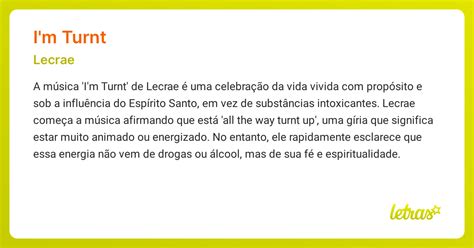 Significado Da Música Im Turnt Lecrae Letrasmusbr