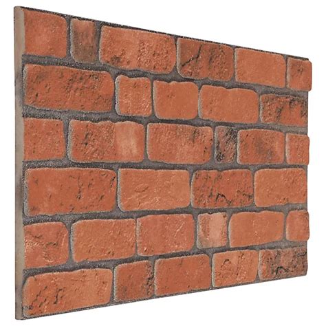 Vidaxl 3d Wall Panels With Terracotta Brick Design 10 Pcs Eps Wall Panels