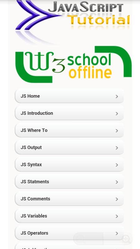 W3school Javascript Offline For Android Apk Download