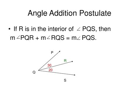 PPT A Angles Rays Angle Addition Angle Relationships PowerPoint Presentation ID