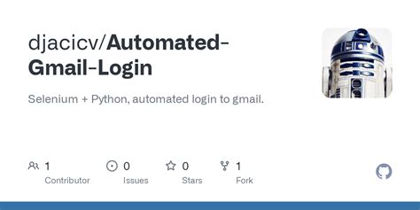 Github Djacicv Automated Gmail Login Selenium Python Automated Login To Gmail