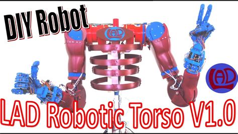👍diy 3d Printed Humanoid Torso Lad Robotic Torso Arduino Project 3d Printed Robot Arm Arduino