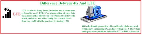 Difference Between 4G And LTE The Engineering Knowledge