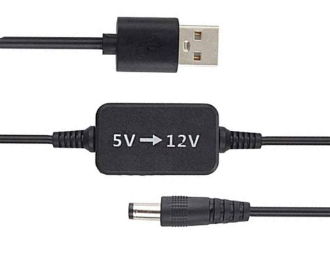 Step Up Voltage Converter Usb 5v To 12v Power Bank To Wi Fi Router