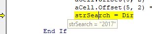Vba Run Time Error Invalid Argument When Running Second Dir Stack Overflow
