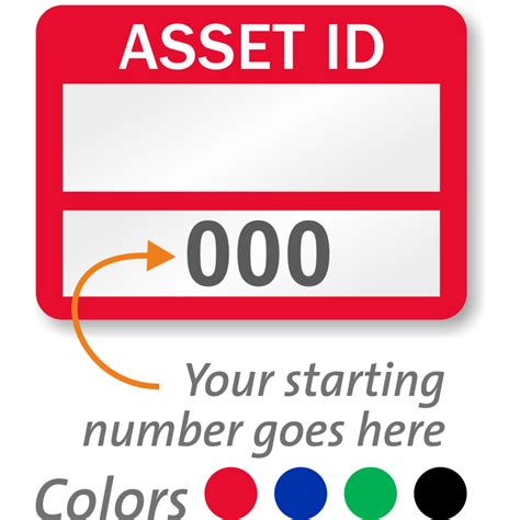 Asset Id Tags Free Shipping From Myassettag
