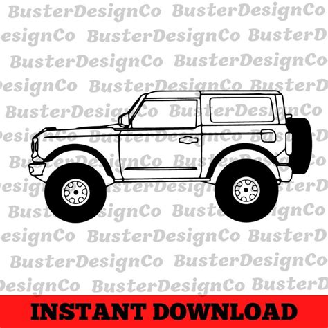 Ford Bronco Clip Art Etsy