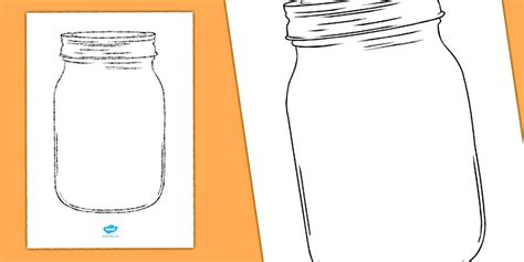 Empty Jar Template Primary Resources Twinkl Twinkl