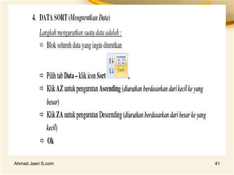 Modul Microsoft Excel PPT PPT