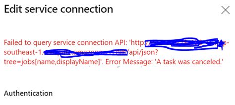 Jenkins Service Connection In Azure Devops Giving Error Stack Overflow