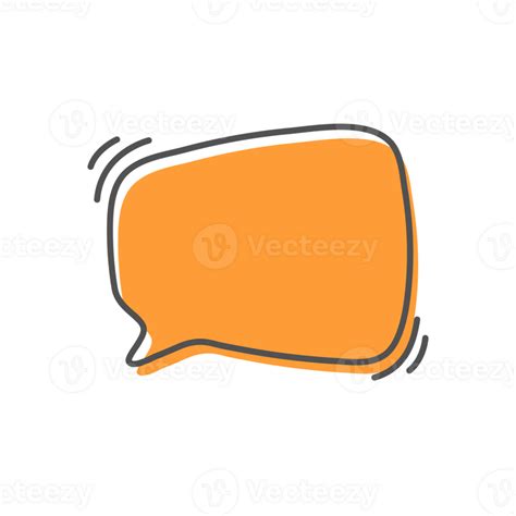 Hand Drawn Text Box Cute Cartoon Style Talking Dialogue 28177127 Png