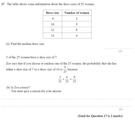 Gcse 9 1 Maths Frequency Table Past Paper Questions Pi Academy