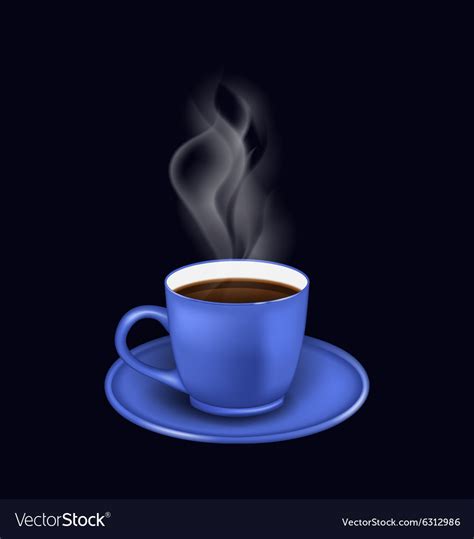 hot cup of coffee with steam stock illustration image