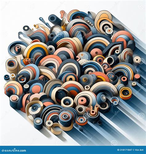 Overlapping Shadows Shadows Cast By Multiple Objects That Oerl Stock Image Image Of White