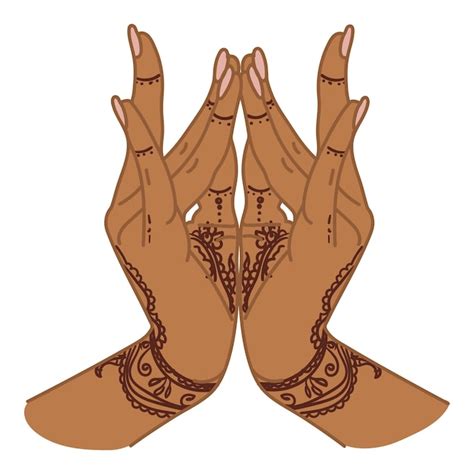 춤추는 여자의 전통적인 손 기호 인도 고전 무용 Bharatanatyam Mudra Alapadma 프리미엄 벡터