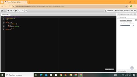 Anbarasi S On Linkedin Python Onlineprograming Consensusacademy