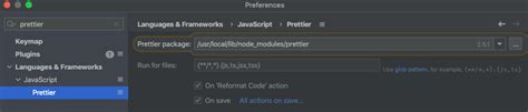 jetbrains ide prettier package not getting detected by webstorm ide
