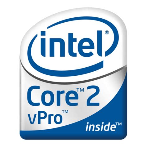 Intel Core 2 Vpro Logo Png Vector Cdr Free Download