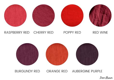 Linen Fabric Red Color Shades Fabric By The Yard Or Meter Softened Washed Flax Fabric Redish