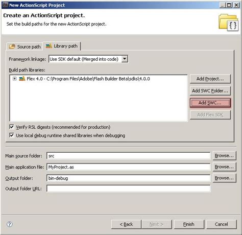 Flash Tutorial How To Import Movieclips Into A Flash Builder Actionscript Project Html Goodies