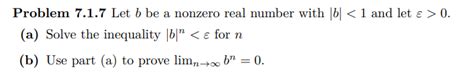 Solved Problem Let B Be A Nonzero Real Number With Chegg Com