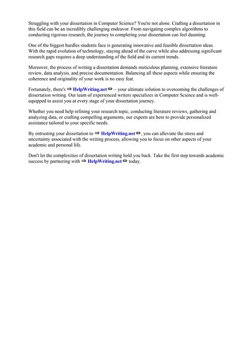 Dissertation Ideas For Computer Science By Kristine Adams Issuu