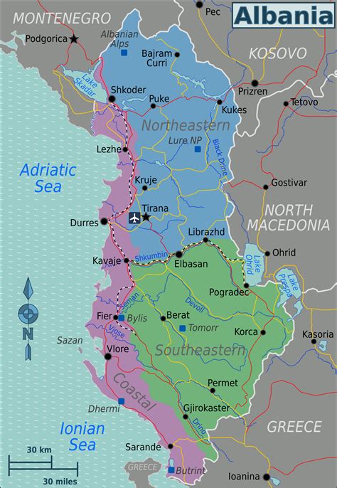 Mappa Albania Cartina Geografica E Risorse Utili
