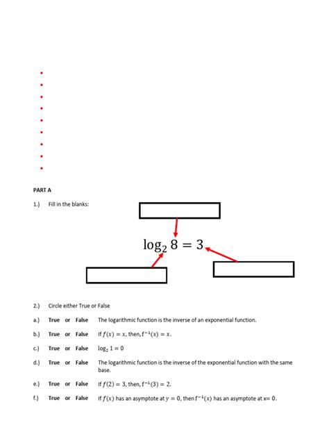 Test Unit 3 Logarithmic Functions Sc 2025 Pdf Logarithm Function