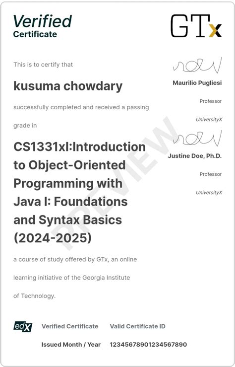 Kusuma Chowdary On Linkedin Learning Java Edxchampion