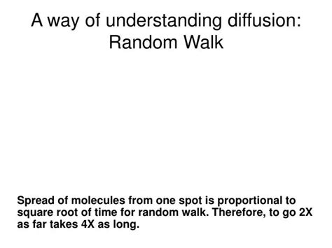 Ppt A Way Of Understanding Diffusion Random Walk Powerpoint Presentation Id