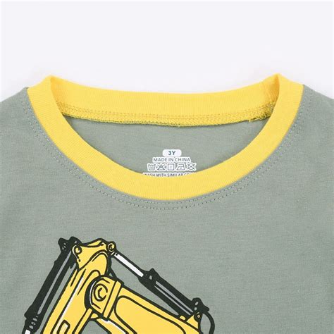 Badu Bg Момчешки комплект пижами с кукички Дълги пижами за малко дете Пижами за малки деца Badu Bg