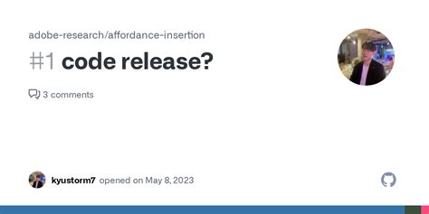 Code Release · Issue 1 · Adobe Researchaffordance Insertion · Github