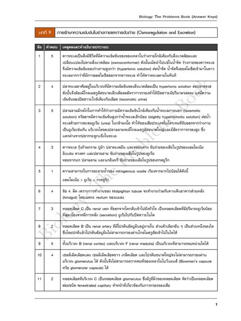 Chapter 09 Osmoregulation And Excretion Pdf
