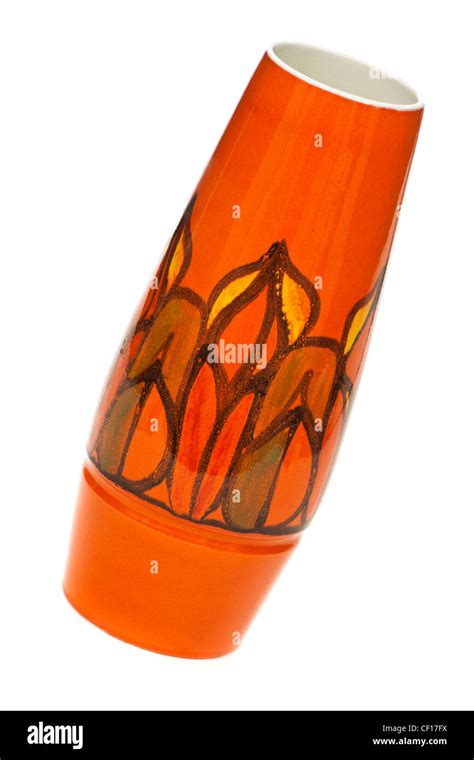 Vintage 1960s Large 42cm Delphis Vase By Poole Pottery Shape 85