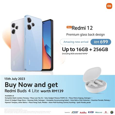 Beli Redmi 12 256GB Dan Dapat Fon Telinga Wayarles Percuma SoyaCincau Com