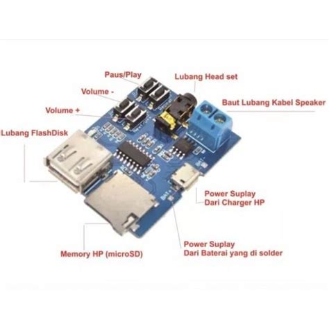 Jual Tf Card U Disk Mp3 Module Decoder Board Amplifier Audio Player