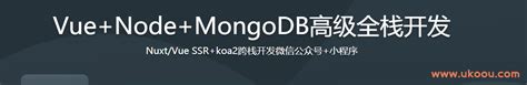 vue node mongodb高级全栈开发 优库it资源网