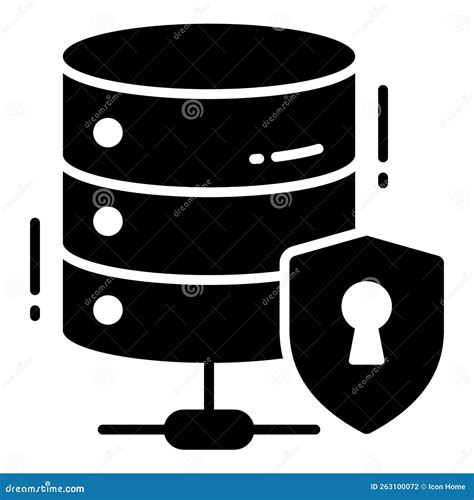 Database Protection And Security Vector Icons Set Cyber Computer Network Business Data