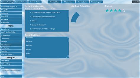 New UI Widgets