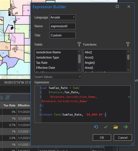 writing arcade expression for overlapping variable esri community