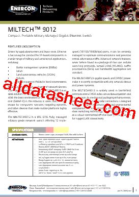 9012 Datasheet(PDF) - Enercon Technologies Europe AG