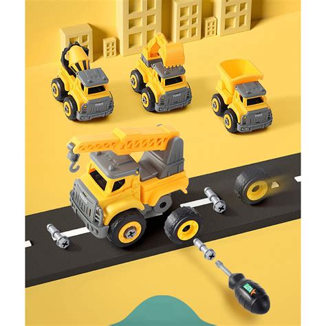 Diy Construction Assembly 4 Pieces T For Toys