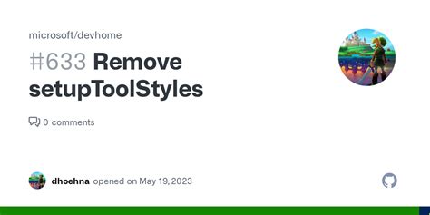 Remove Setuptoolstyles · Issue 633 · Microsoftdevhome · Github